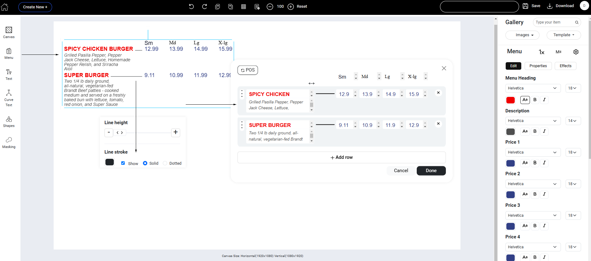 Custom Digital Menu Boards for Restaurant, Cafe, QSR & Fast Food