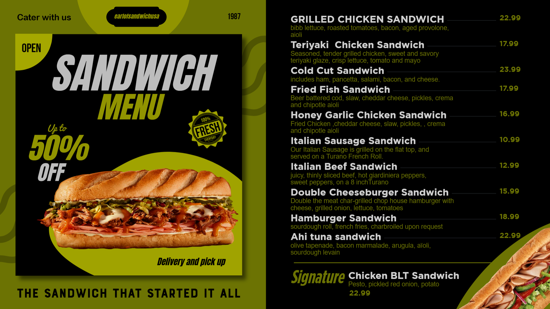 Custom Digital Menu Boards for Restaurant, Cafe, QSR & Fast Food