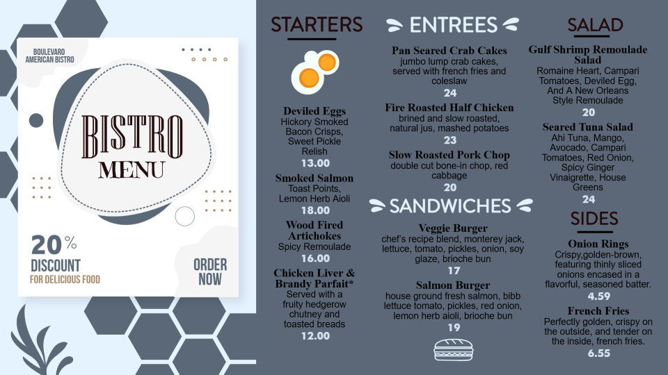 Custom Digital Menu Boards for Restaurant, Cafe, QSR & Fast Food